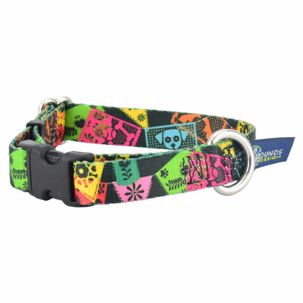 Paper Flags Dog Collar – EarthStyle - 2 Hounds Design