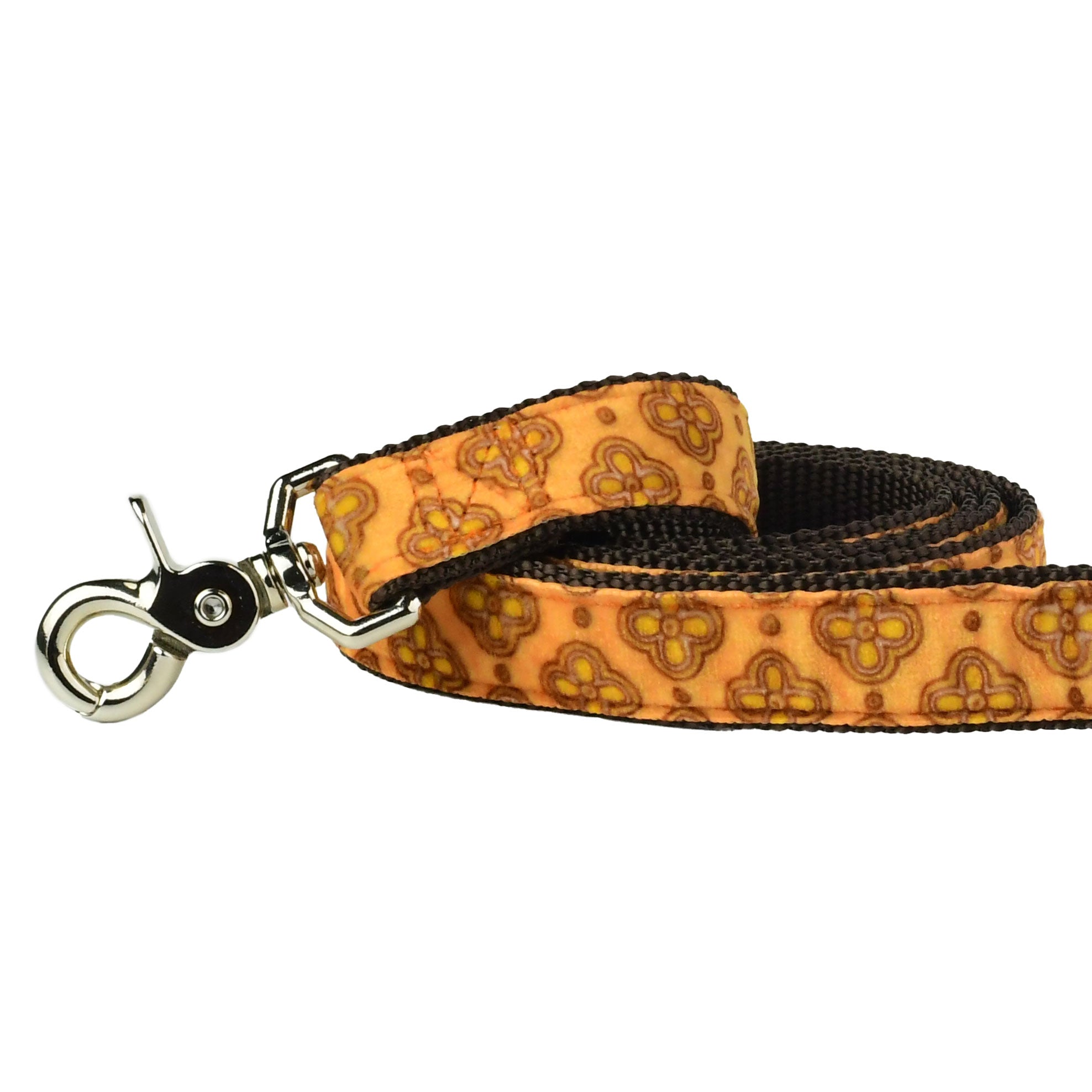 Rust Tile Velvet Dog Leash - 2 Hounds Design